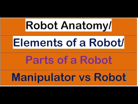 Robot Anatomy II Elements of a Robot II Manipulator vs Robot - YouTube