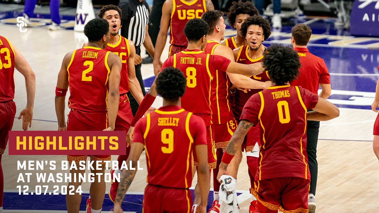 Men's Basketball: USC 85, Washington 61 - Highlights (12/7/24) - YouTube