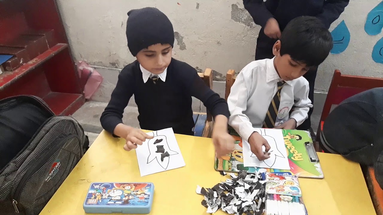 Collage work activity - YouTube