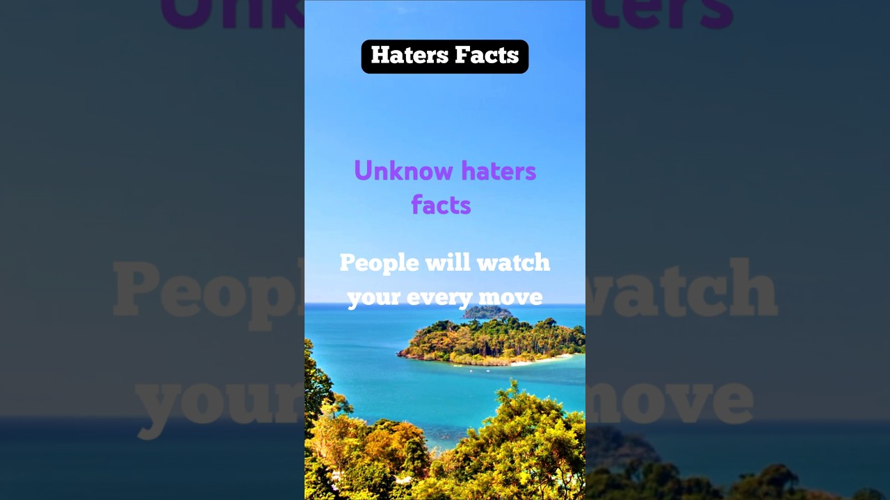 Hater Facts #trending #reels - YouTube