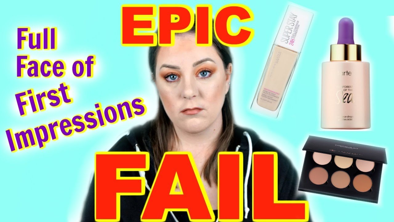 EPIC FAIL | Full Face of First Impressions | MakeupbyMegB - YouTube