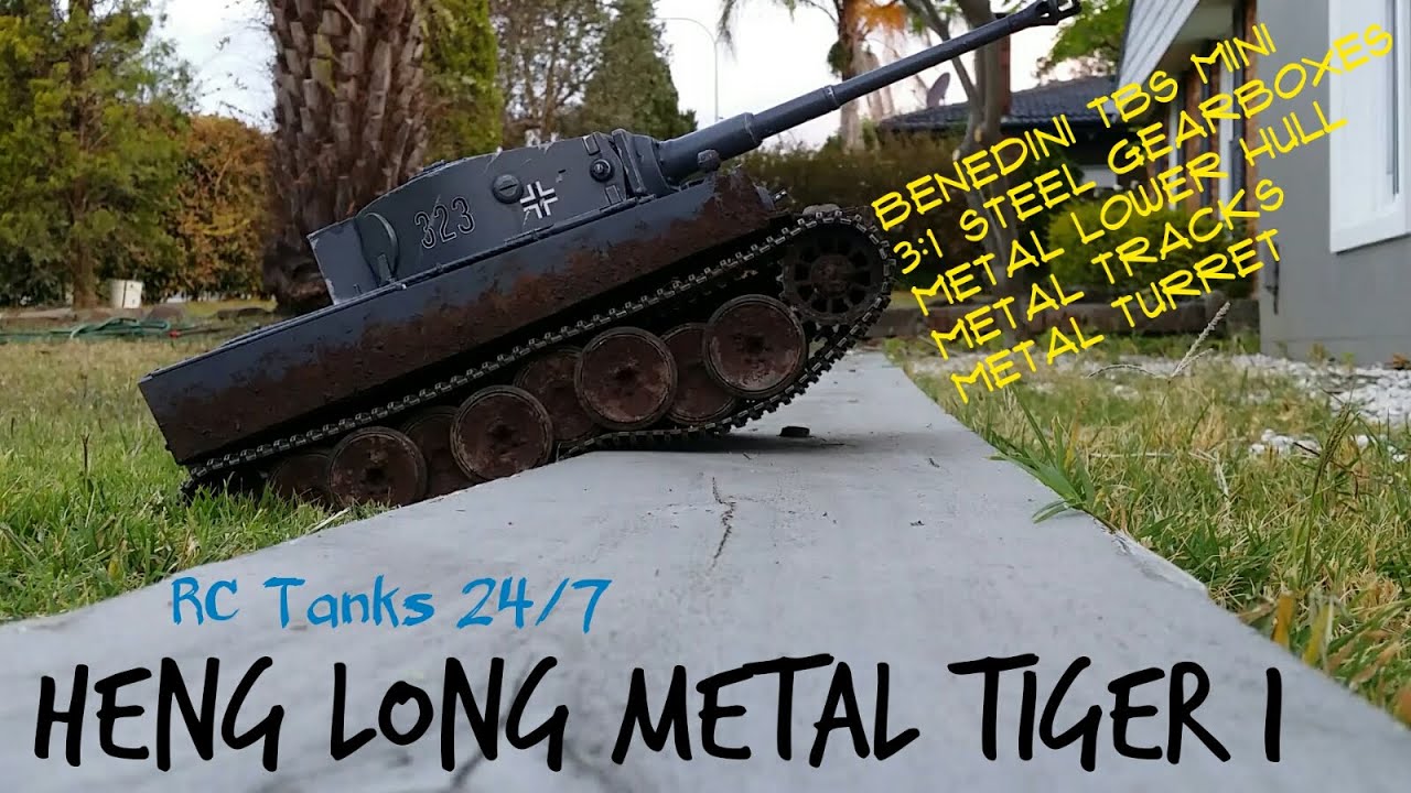 Heng Long Metal 1:16 RC Tiger Tank With Benedini TBS Mini & Clark TK22 ...