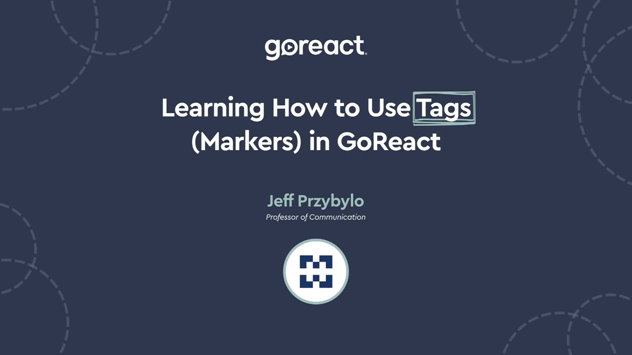 Learning How To Use Tags In GoReact YouTube Learning How To Use Tags In GoReact YouTube