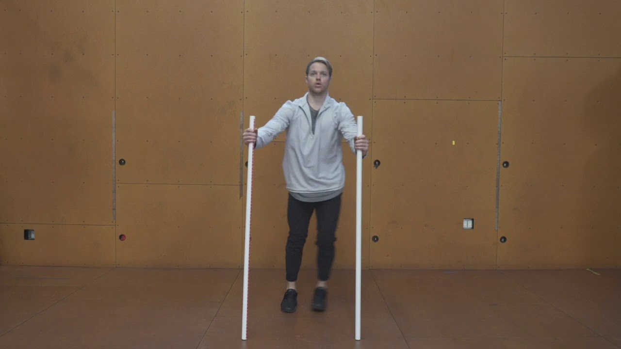 Pole Alternating Lateral Lunge - YouTube