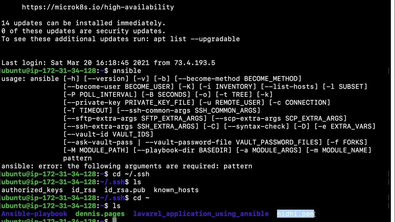 A short summary to Deploy Laravel application using Ansible on AWS ...