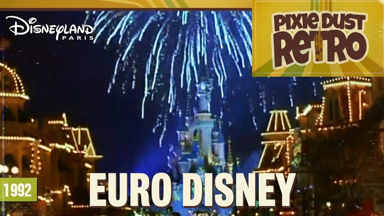 Disneyland Paris 1992⎪Opening day of Disneyland Paris (Euro Disney ...