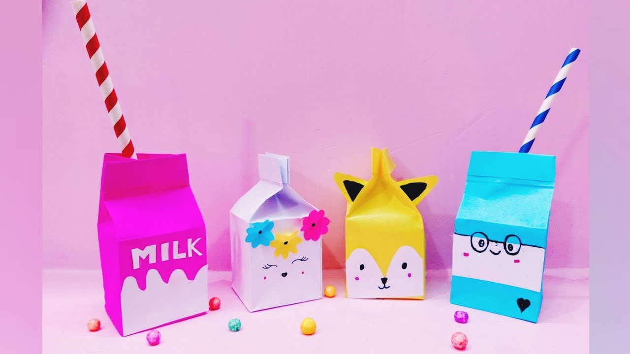 Origami | Origami Easy | Origami Milk Bottle | How to make origami milk ...