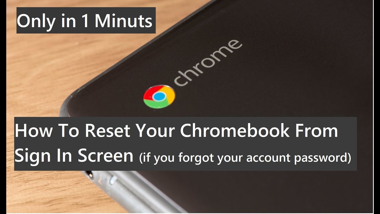 How To Reset Your Chromebook From Sign In Screen in 1 Minut - YouTube