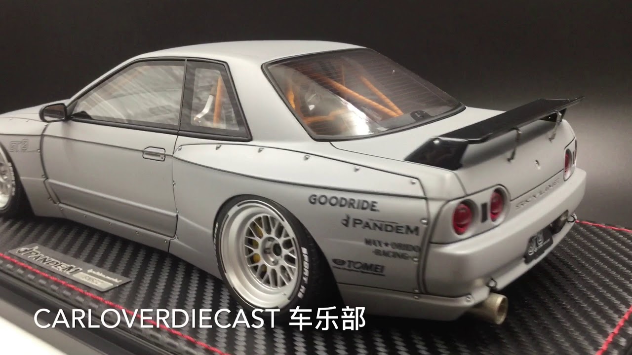 Ignition Model 1:18 Pandem GT-R (R32) Matte Gray Resin Model (IG1270 ...