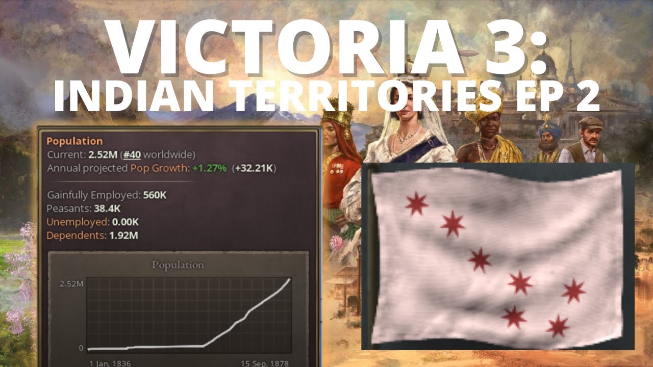 Victoria 3: Indian Territories - 15x OUR POPULATION in an HOUR - Ep 2 ...