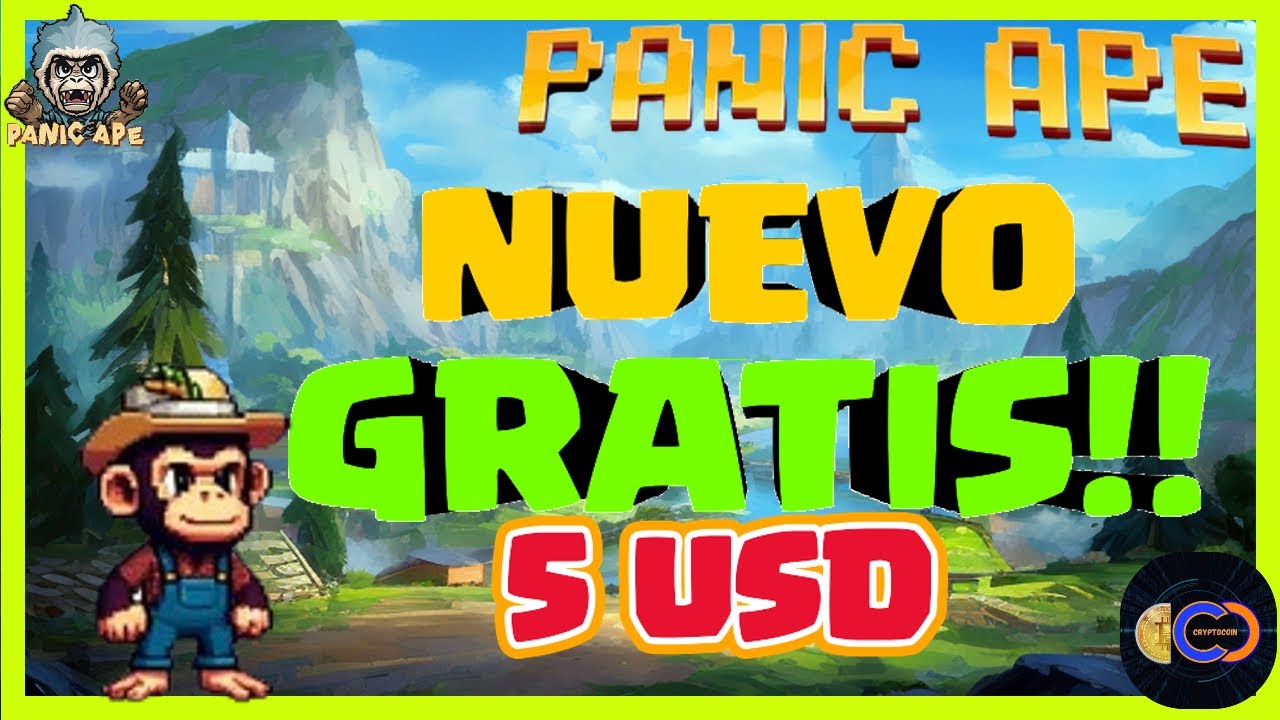 NUEVO CLICK TO EARN PANIC APE GANATE 5 USD GRATIS - YouTube