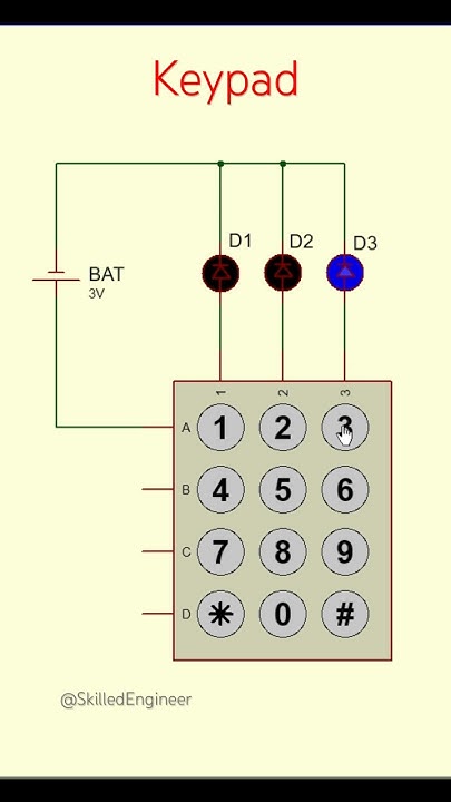 How do keypads work? #electronics #keypad - YouTube