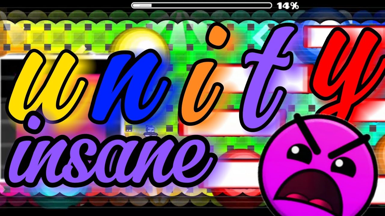 Unity 100% - all coins| "geometry dash" insane - YouTube