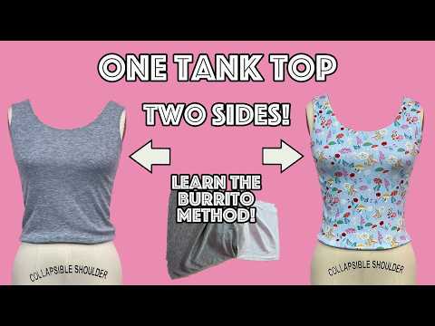 Easy Reversible Tank Top Method You Need to Try! Works On Any Pattern!