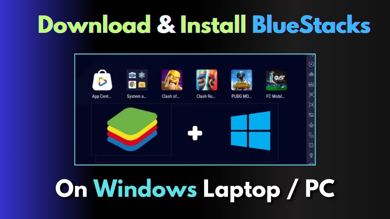 How to Download & Install BlueStacks on Windows Laptop / PC - YouTube