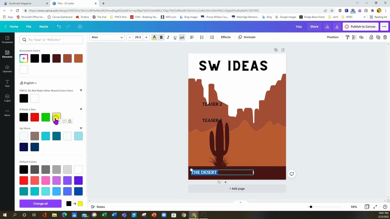 Canva Assignment in Canvas for Students - YouTube