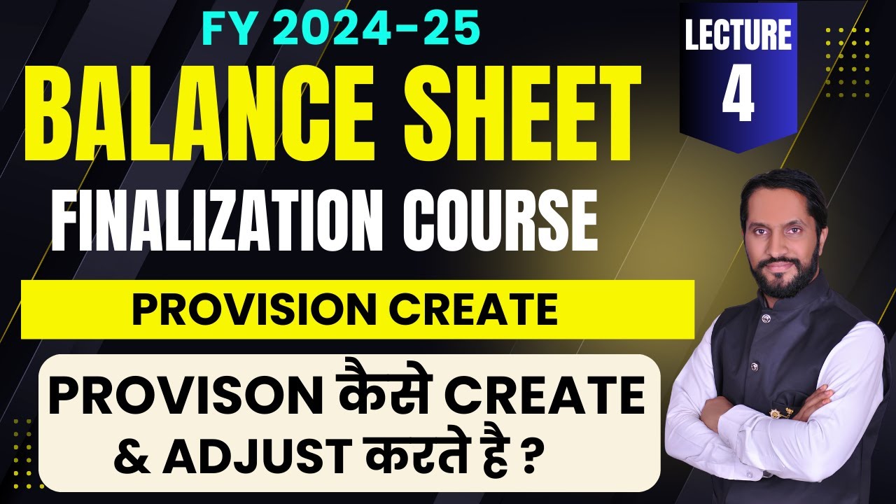 Provision Entry | how to Create Provision in Tally | Balance Sheet ...