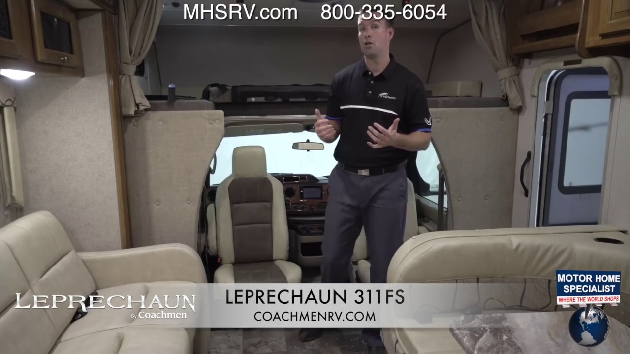 Coachmen RV Factory Representative Walk Around on 2018 Leprechaun Class ...
