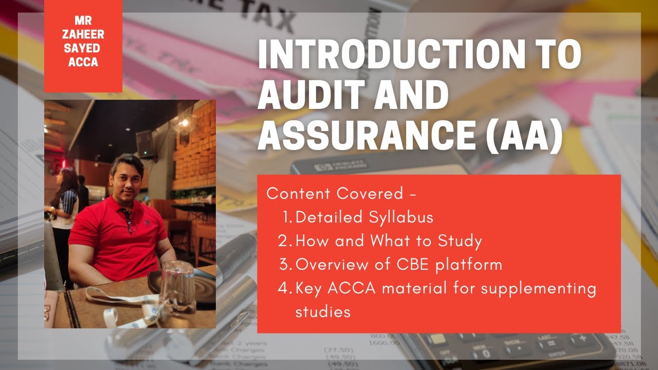 Audit and Assurance (AA) Introduction to Syllabus and CBE - YouTube