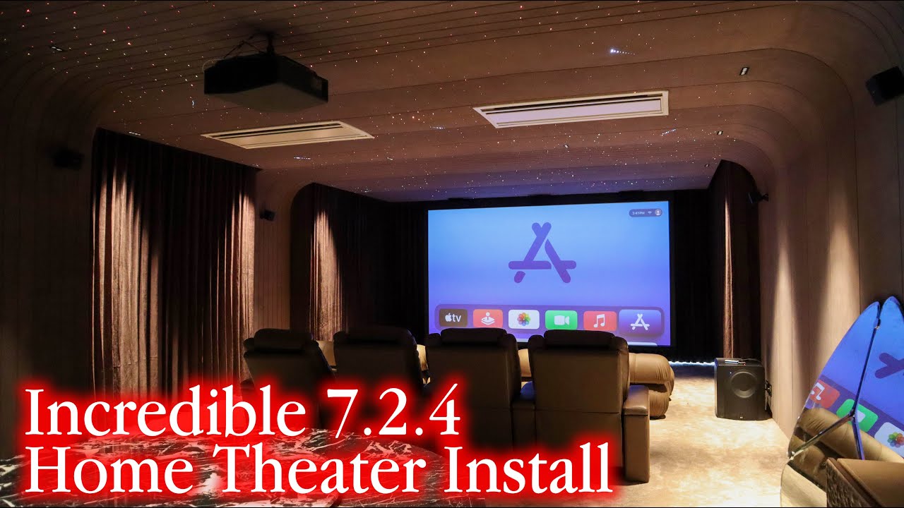 Incredible 7.2.4 Home Theater Install | Dolby Atmos Home Theatre | Sony ...