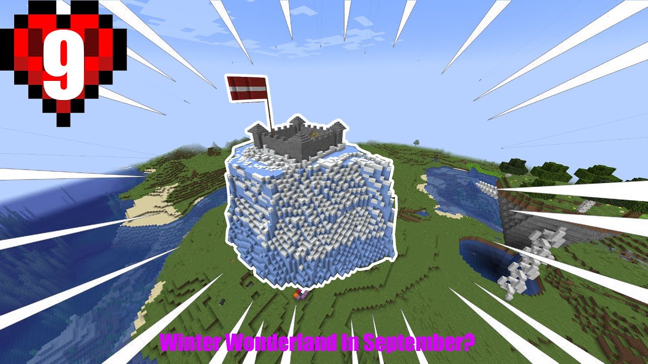 I Made A Winter Wonderland | Minecraft Hardcore (#9) - YouTube