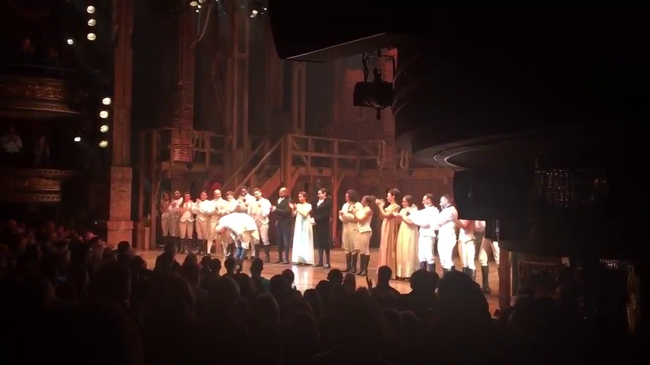 Christopher Jackson's last Hamilton curtain call/performance, 11/13 ...
