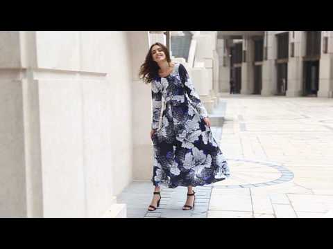 ZAFUL Reviews Show-2016 Fashion Wear-long sleeve chiffon maxi dress