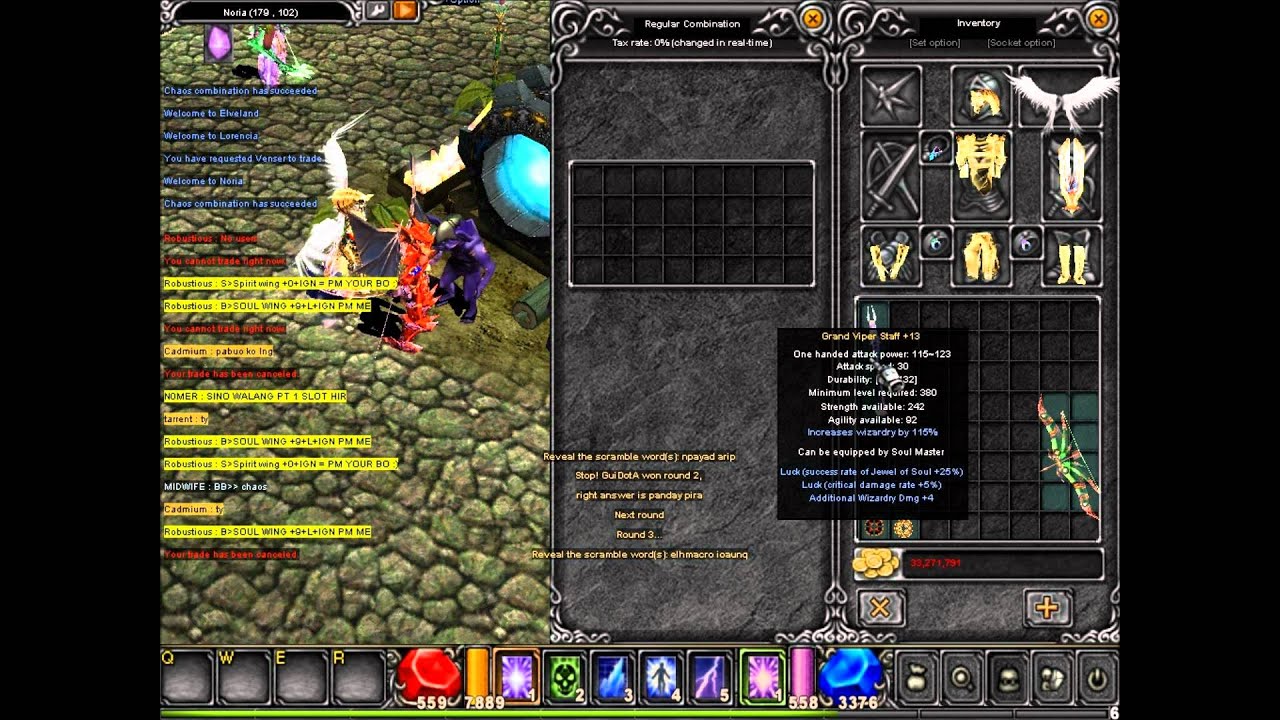 Grand Viper Staff Upgrade Success +13 - YouTube