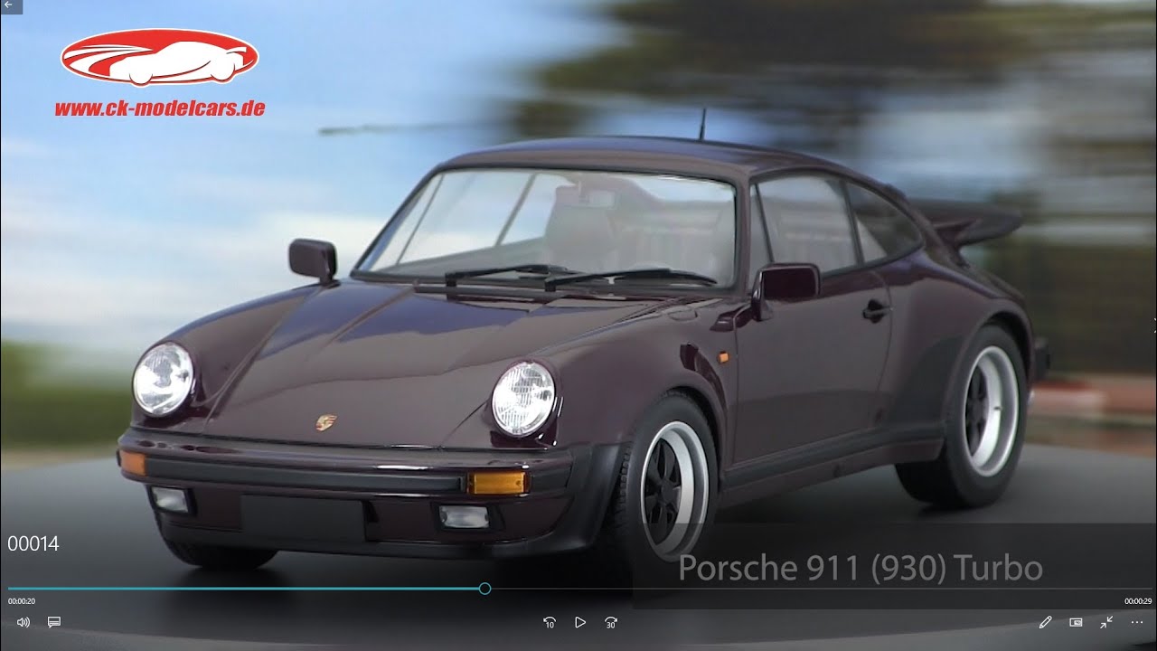 ck-modelcars-video: Porsche 911 (930) Turbo Baujahr 1977 lila 1:12 ...