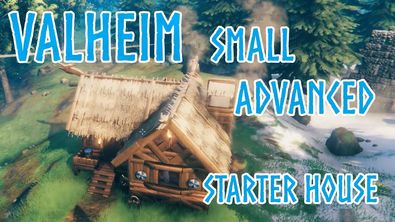 Valheim small advanced starter house! #valheimbuilding - YouTube