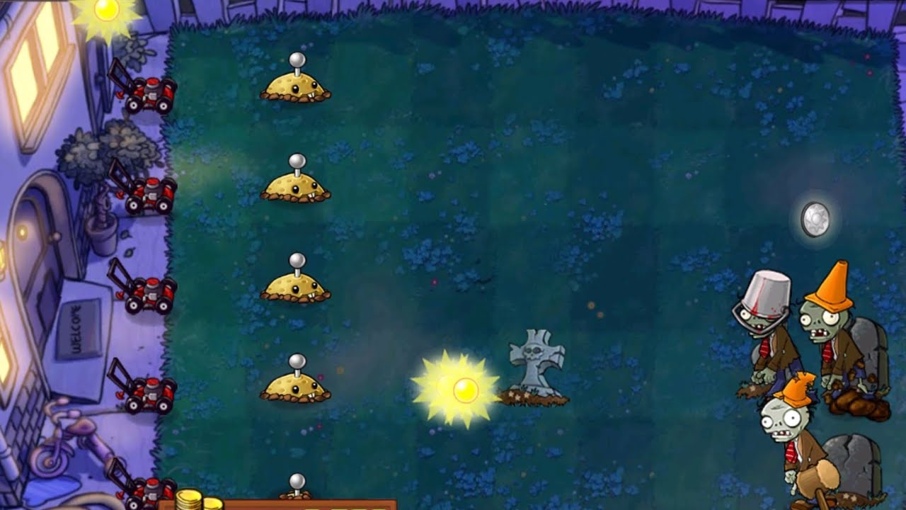 Plants vs Zombies | Bonus Game - Whack a Zombie mini-game - YouTube