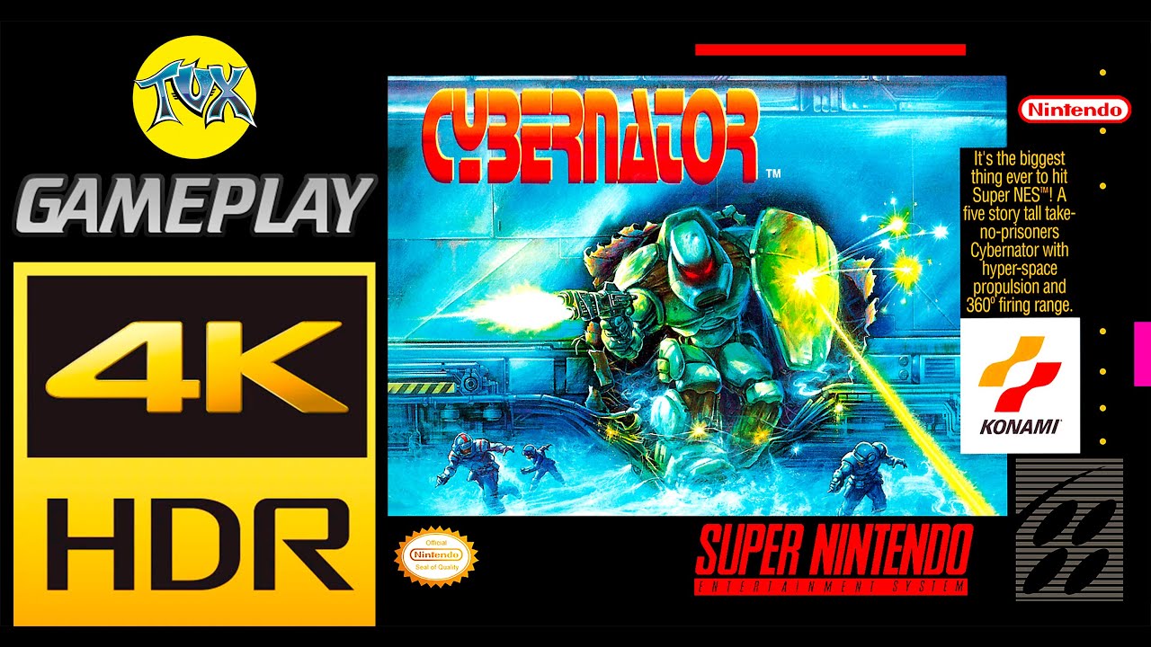 Cybernator Snes Gameplay 4K HDR - YouTube