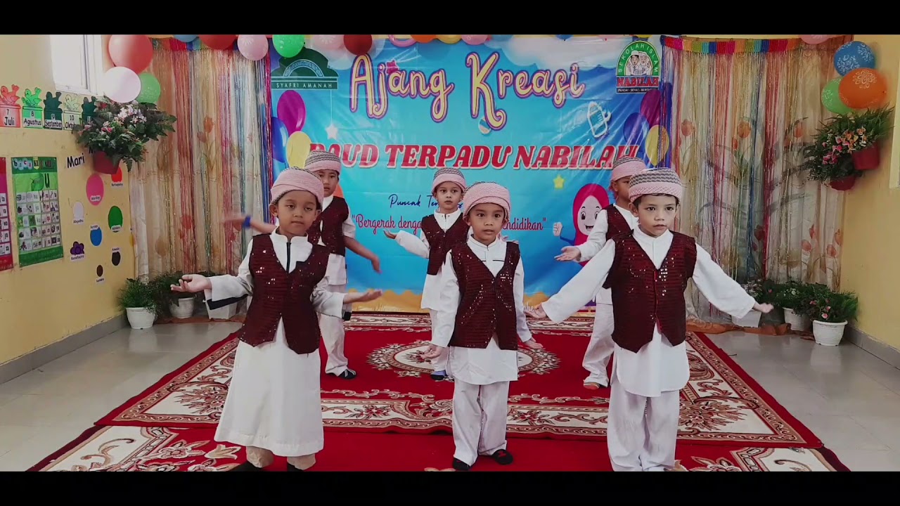 Gerak & Lagu RINDU MUHAMMADKU || TK B7 & B8 NABILAH - YouTube