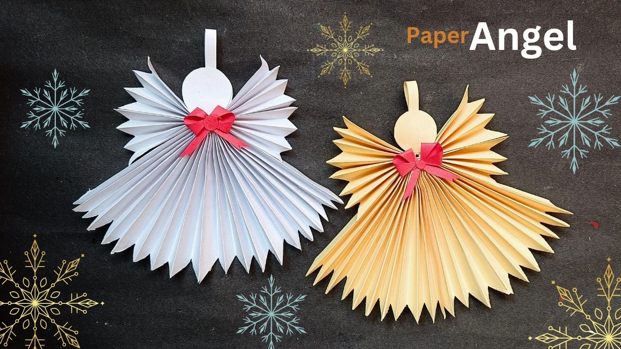 Easy Angel - How to make a Paper Angel - Crafts with paper | Christmas ...
