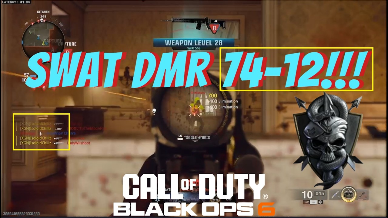 CoD Black Ops 6 CRaZY SWAT DMR 74-12 gameplay (6.1 K/D)!! - YouTube