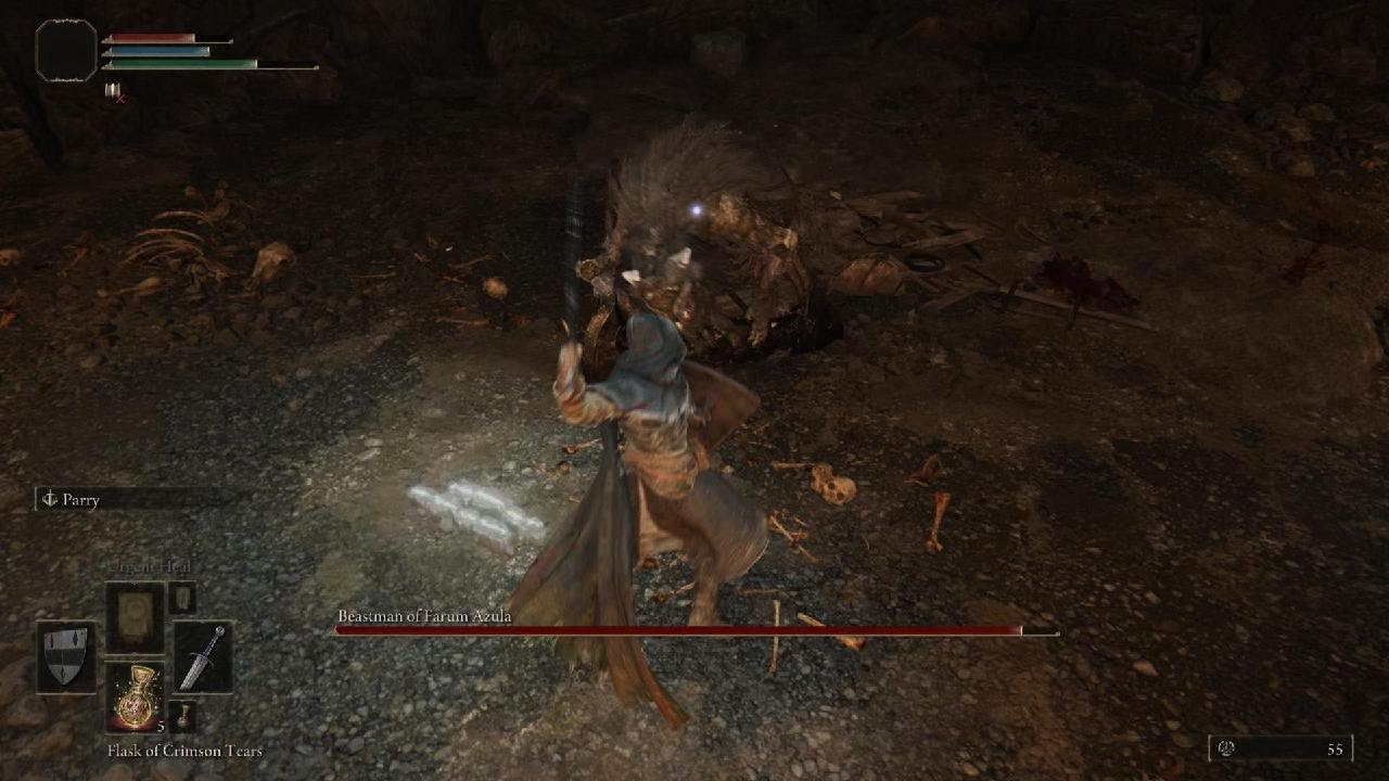 ELDEN RING Boss Fight: Beastman of Farum Azula (Groveside Cave ...