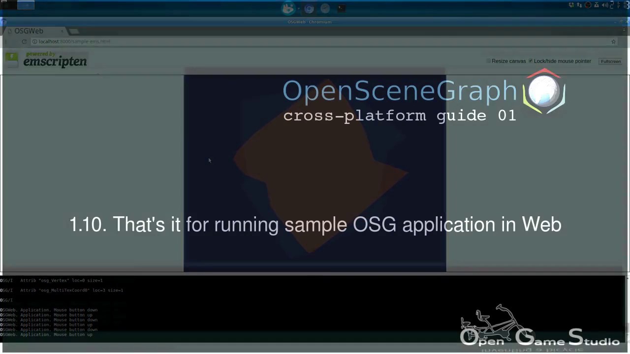 1.10. Build and run sample OSG application in Web. OpenSceneGraph cross ...