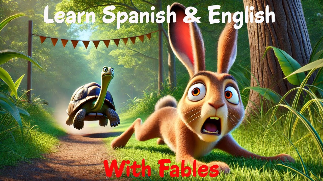 The Tortoise and the Hare 🐢🐇 | Learn Spanish & English | Bilingual ...