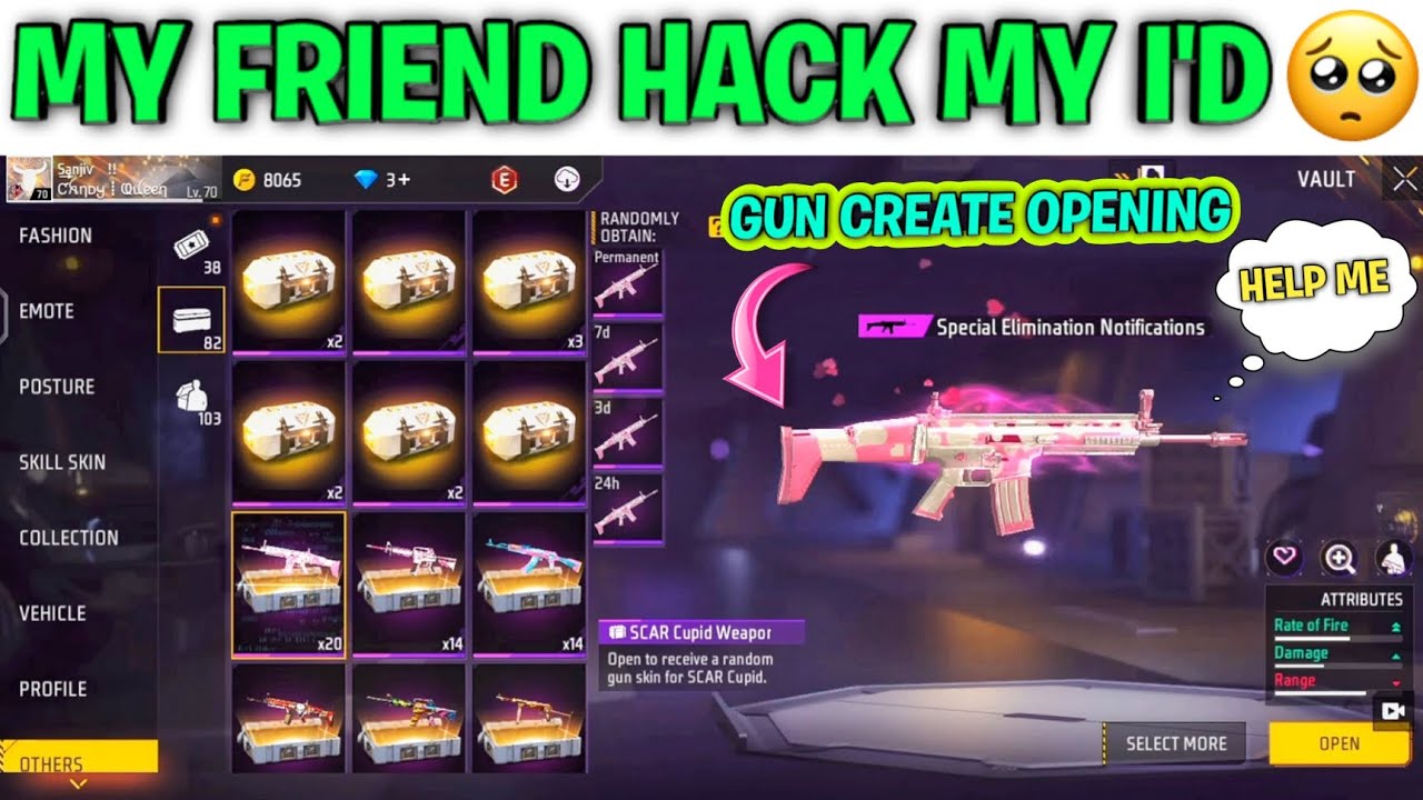 MY FRIEND HACK MY (2019) 6 YEARS OLD ACCOUNTS | UNBOXING MY ALL GUN ...