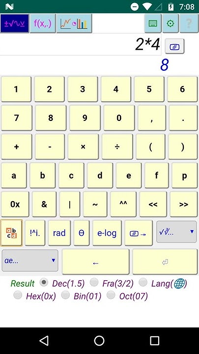 calculate algebraic expression involving numbers, functions, using free ...
