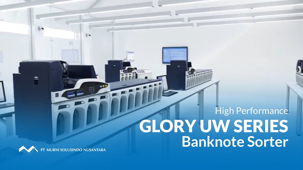 GLORY UW Series High Performance Banknote Sorter - YouTube
