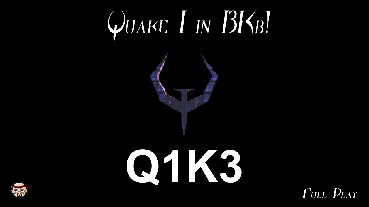 Q1K3 (Blind Full Playthrough - 13Kb Quake 1) - YouTube