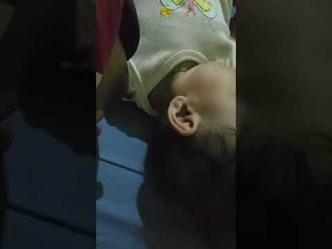 Here's how my baby when breastfeeding