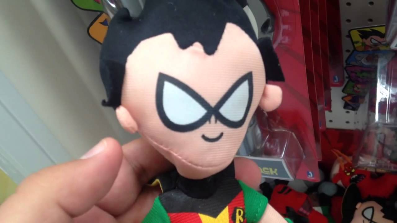 TEEN TITANS GO! ROBIN Plush Stuffed Toy Figures REVIEW - YouTube