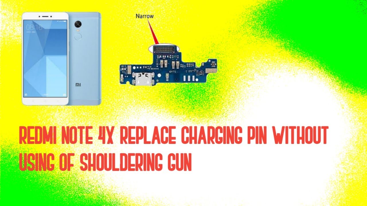 How to fix charging pin of Redmi note 4x No need shouldering gun or ...