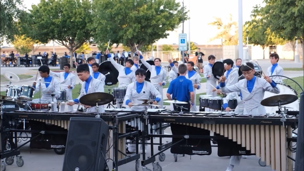 Hebron HS Drumline 2022 at HEB - YouTube