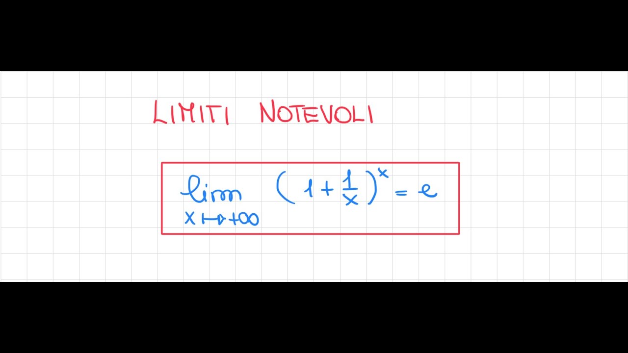 Limiti notevoli (funzioni esponenziali e logaritmiche) - YouTube
