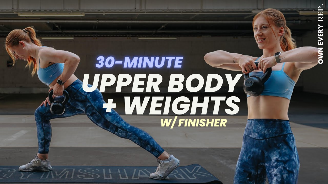 30 Min. Weighted Upper Body | Strength & Conditioning | KB or DB ...