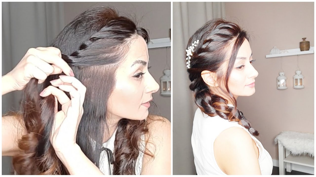 HOW TO:Rope braid/Updo - YouTube