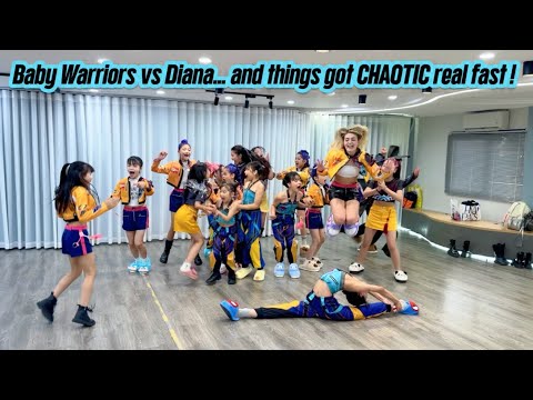 Baby Warriors vs Diana… and it turned CHAOTIC real fast 💀🔥